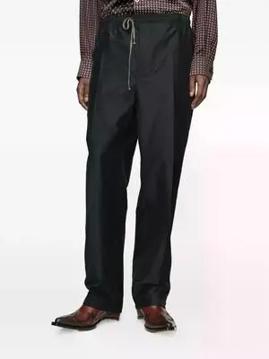 MAISON MARGIELA Cotton Drawstring Straight-leg Trousers