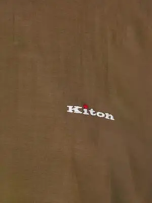 Kiton Logo-embroidered T-shirt
