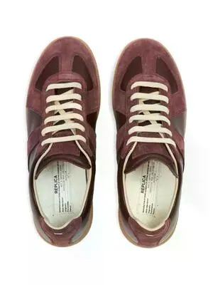 MAISON MARGIELA Replica Leather Sneakers - Red
