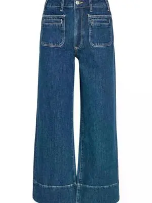 Paige Vanessa Patch-pocket Wide-leg Jeans