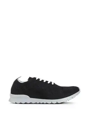 Kiton Knit Lace-up Sneakers - Black