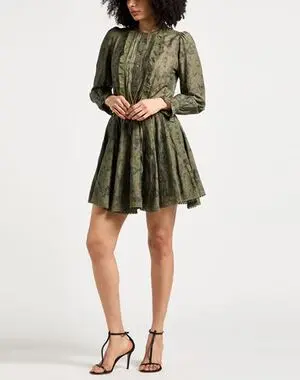 Zadig&Voltaire Military Cotton & Viscose Mini Dress