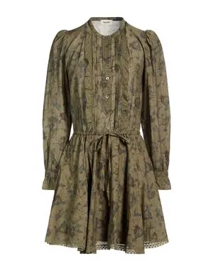 Zadig&Voltaire Military Cotton & Viscose Mini Dress