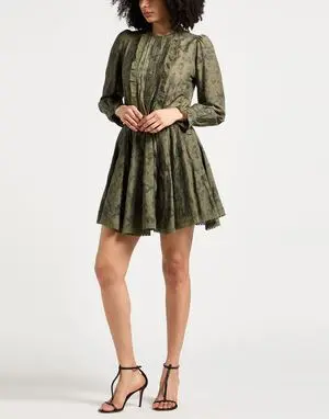 Zadig&Voltaire Military Cotton & Viscose Mini Dress