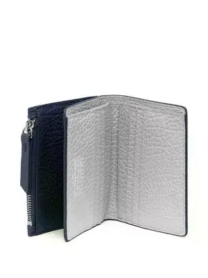 MAISON MARGIELA Four-stitch Grained Leather Wallet - Blue