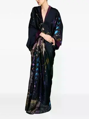 YANGKEHAN Floral-print Silk Maxi Dress