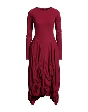 High Midi Dress In Nylon And Elastane - Red