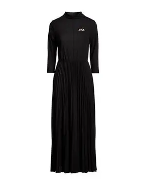 OLTRE Knit Maxi Dress With Mock Neck And 3/4 Sleeves