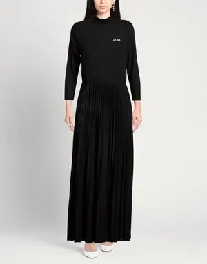 OLTRE Knit Maxi Dress With Mock Neck And 3/4 Sleeves