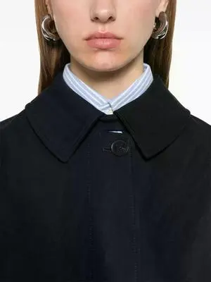 Closed Cotton Midi Coat