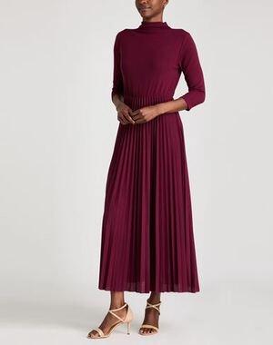 OLTRE Pleated Maxi Dress