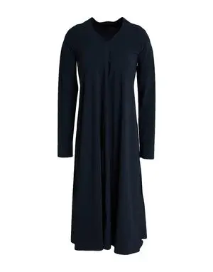 High Midi Dress In Midnight Nylon And Elastane