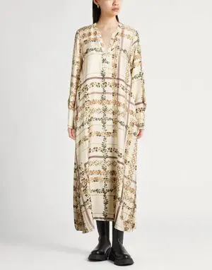 Momoni Maxi Dress In Silk With Floral Print