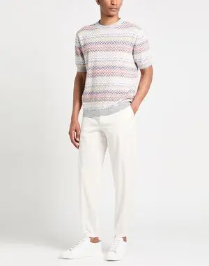 Missoni Short Sleeve Lightweight Knit Sweater - Grey