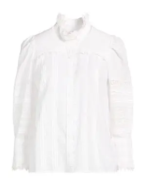 Zadig&Voltaire Solid Color Lace Trim Shirt