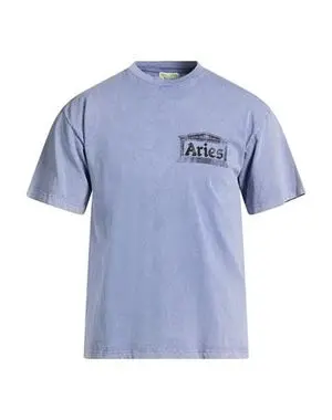 Aries T-shirt Size Cotton - Blue