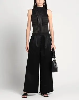 Aries Sleeveless Mock Neck Two-tone Knit Top