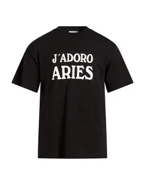 Aries T-shirt Size Cotton - Black