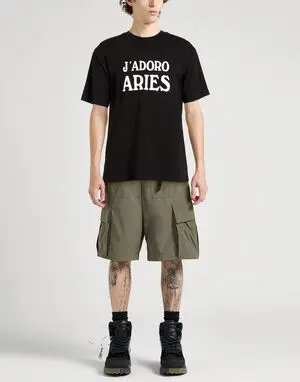 Aries T-shirt Size Cotton - Black