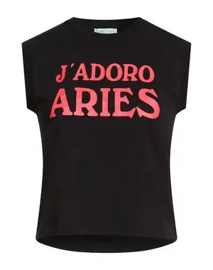 Aries Sleeveless Crewneck T-shirt With Print
