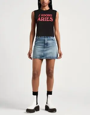 Aries Sleeveless Crewneck T-shirt With Print