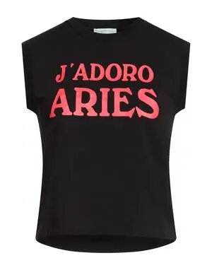Aries Sleeveless Crewneck T-shirt With Print