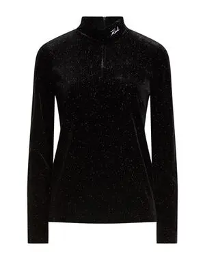Karl Lagerfeld Long Sleeve Velvet T-shirt