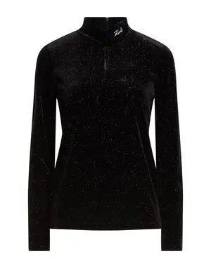 Karl Lagerfeld Long Sleeve Velvet T-shirt