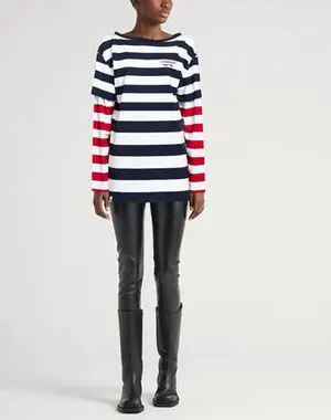 CHARLES JEFFREY Striped Long Sleeve T-shirt - White