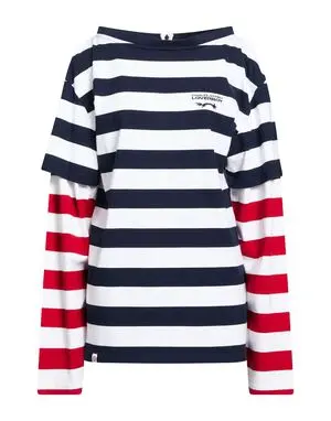 CHARLES JEFFREY Striped Long Sleeve T-shirt - White