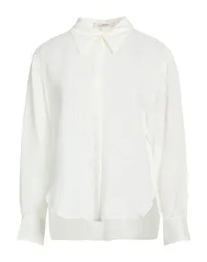 Dorothee Schumacher Viscose Silk Pinstriped Shirt
