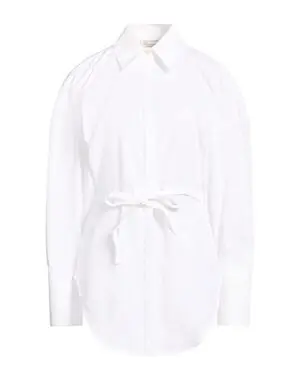 Blumarine Cotton Shirt With Appliqué And Belt