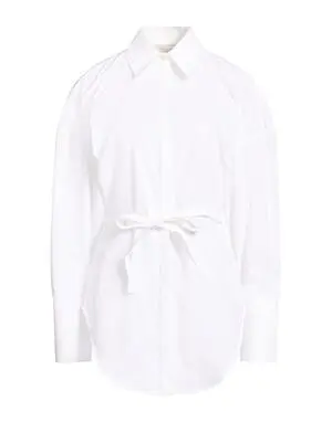 Blumarine Cotton Shirt With Appliqué And Belt