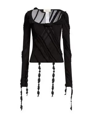 Blumarine Long Sleeve Ruffled Top