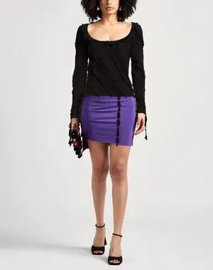 Blumarine Long Sleeve Ruffled Top