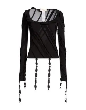 Blumarine Long Sleeve Ruffled Top