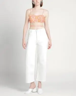 CONNOR & BLAKE Multicolor Beaded Cotton Crop Top