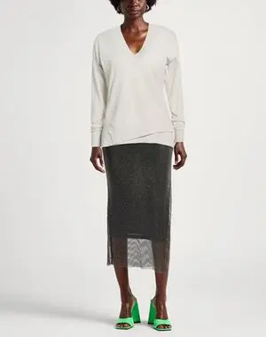 SILVIAN HEACH Viscose, Polyester, And Nylon V-neck Sweater - Grey