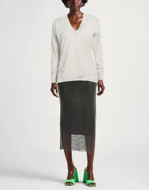 SILVIAN HEACH Viscose, Polyester, And Nylon V-neck Sweater - Grey