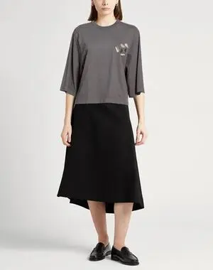 ALYSI Cotton Jersey T-shirt With Appliqué Detail