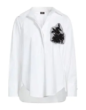 OLTRE Cotton Poplin Appliqué & Sequined Top