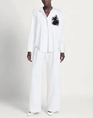 OLTRE Cotton Poplin Appliqué & Sequined Top