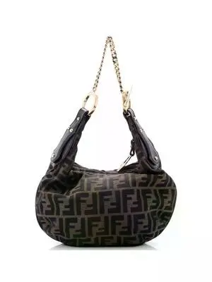 Fendi Zucca Canvas Mini Hobo Bag