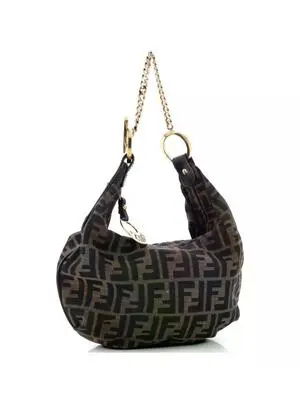 Fendi Zucca Canvas Mini Hobo Bag