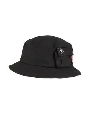 F-LAGSTUF-F Canvas Appliqué Embroidered Bucket Hat - Black