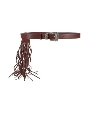High Leather Belt With Fringes