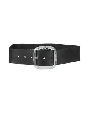 CHARLES JEFFREY Leather Belt With Buckle Fastening - Black
