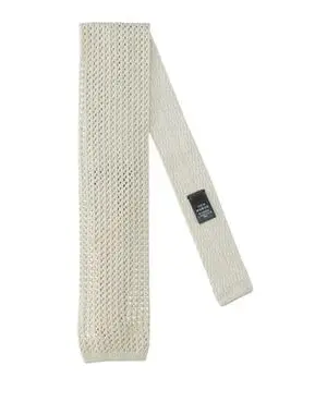Dunhill Cotton Crochet-knit Necktie - Beige