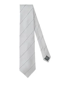 Dunhill Light Linen And Mulberry Silk Necktie - Light Grey