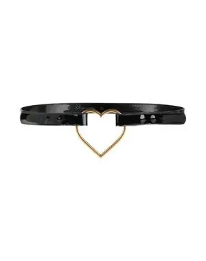 Blumarine Embellished Patent Leather Belt - Black